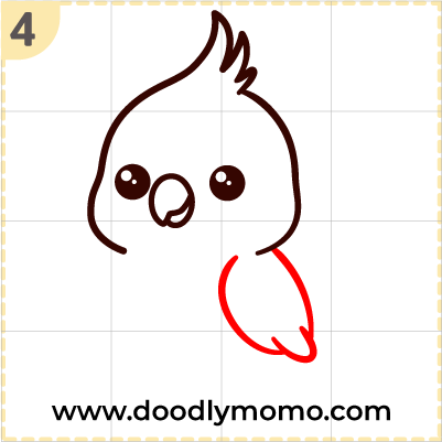 Let’s Draw a Cute Cockatiel – Doodlymomo