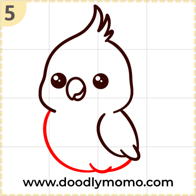 Let’s Draw a Cute Cockatiel – Doodlymomo