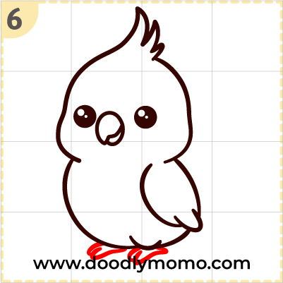 Let’s Draw a Cute Cockatiel – Doodlymomo