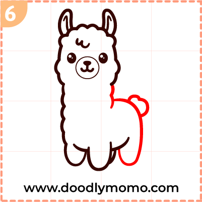How to Draw a Cute Alpaca: Easy Step by Step Tutorial for Kids – Doodlymomo